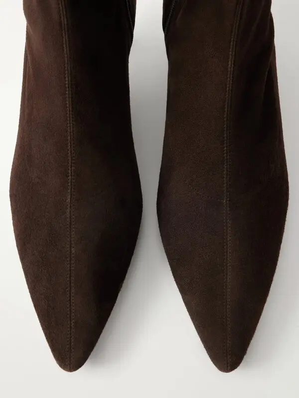 THE ROW Uxor Suede Ankle Boots