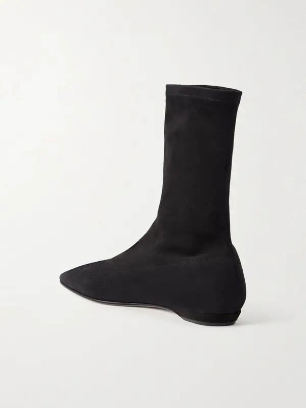 THE ROW Cindy Suede Ankle Boots
