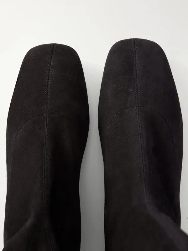 THE ROW Cindy Suede Ankle Boots