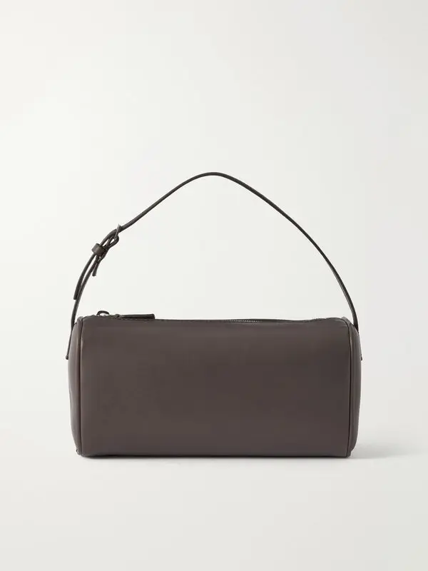 THE ROW 90s Small Leather Tote - Brown