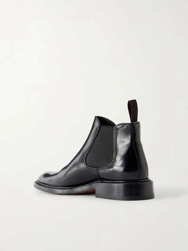 THE ROW Gable Leather Ankle Boot