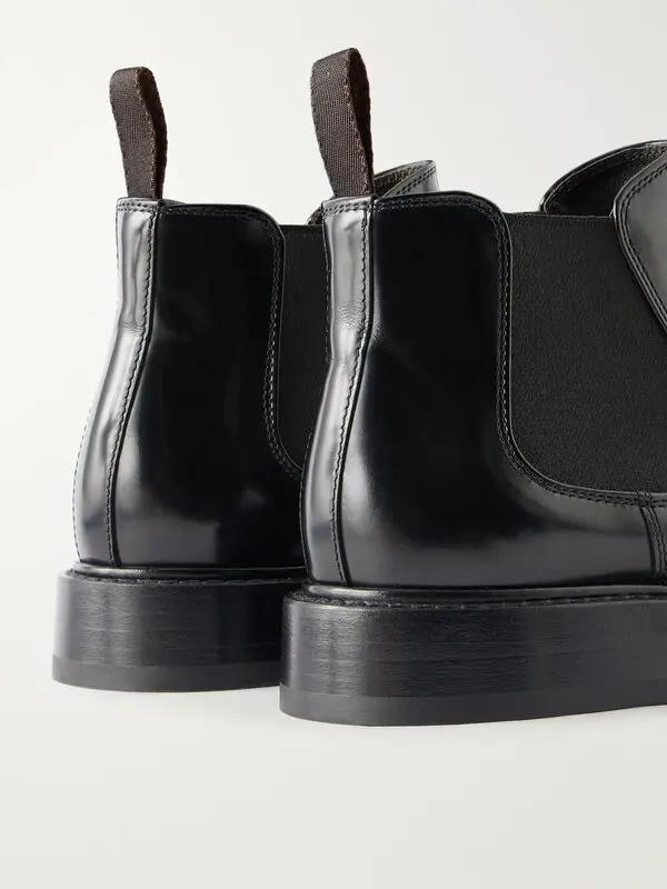 THE ROW Gable Leather Ankle Boot