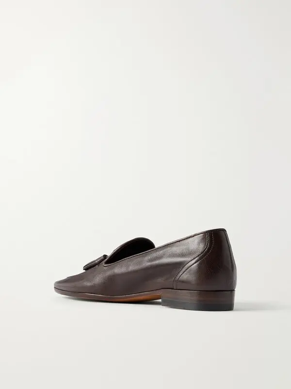 THE ROW Caden Tasseled Leather Loafers