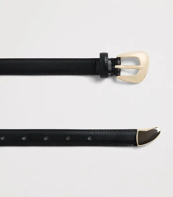 Claudie Pierlot Smooth Leather Belt