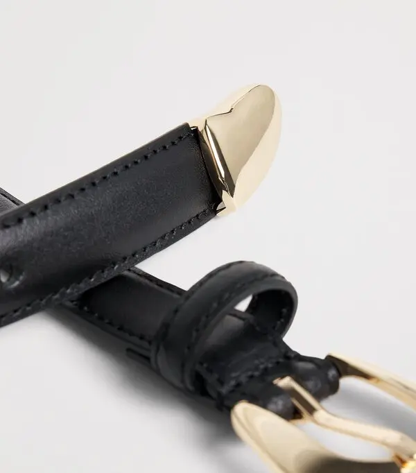Claudie Pierlot Smooth Leather Belt