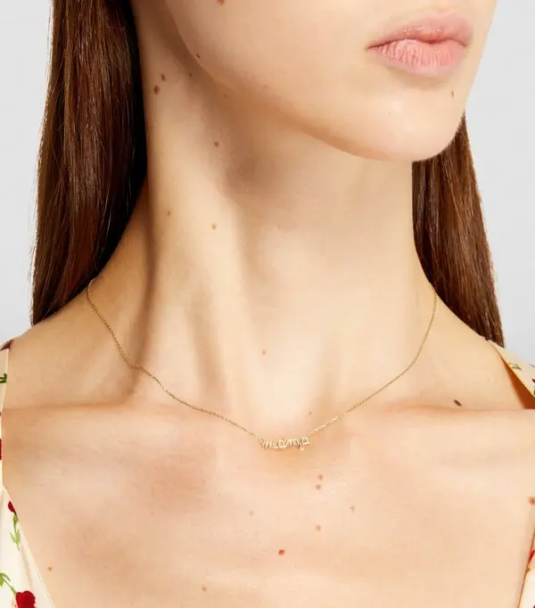 PERSEE Yellow And Diamond Mama Necklace