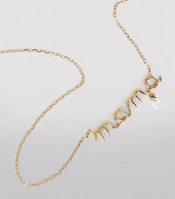 PERSEE Yellow And Diamond Mama Necklace