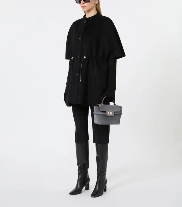 Max Mara Suede Margaux Top-handle Bag