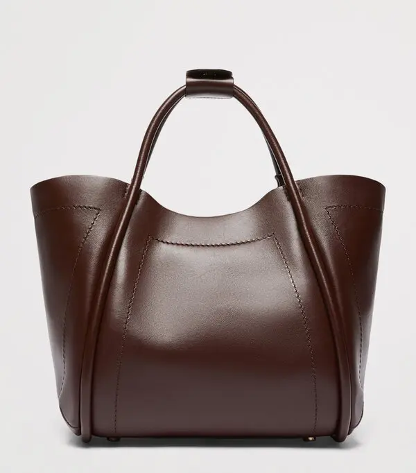 Max Mara Leather Marine Top-handle Bag - Brown