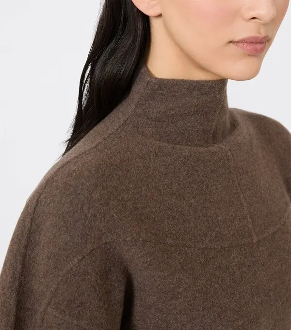 Max Mara Wool-blend High-neck Maxi Dress