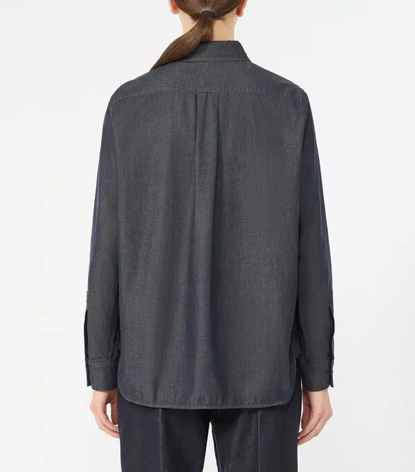 Max Mara Point-collar Denim Shirt