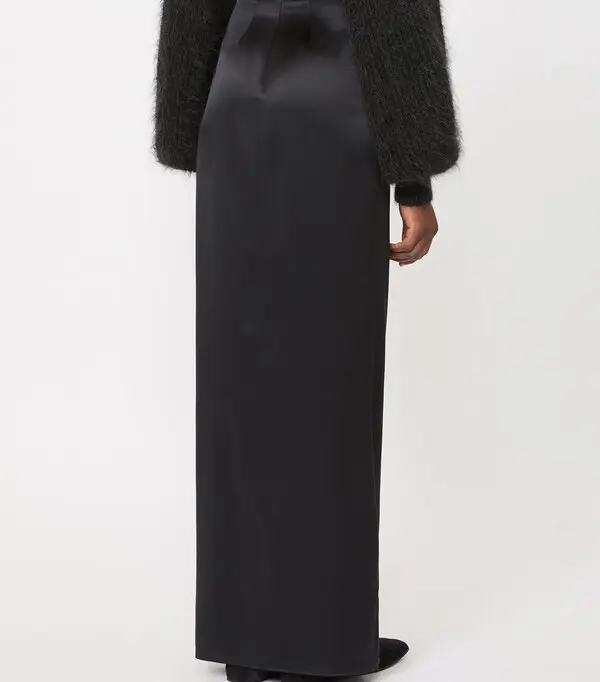 Max Mara Silk Gathered Maxi Skirt