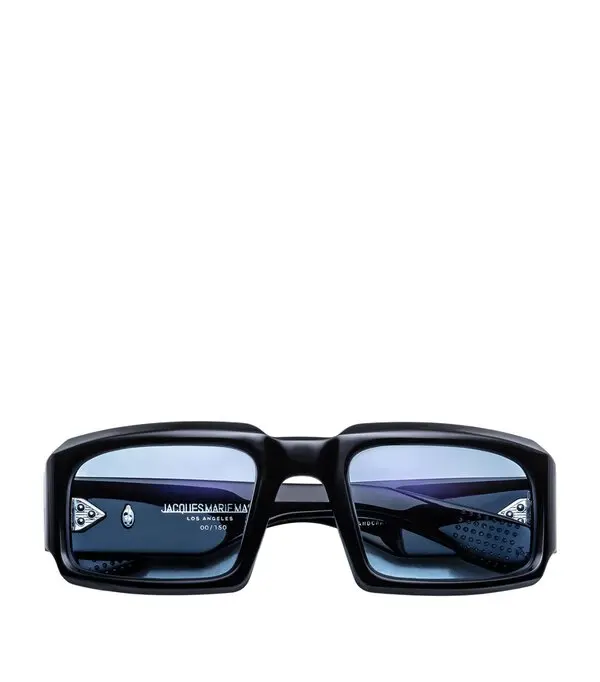 JACQUES MARIE MAGE Apollo Wrap-around Sunglasses - Grey