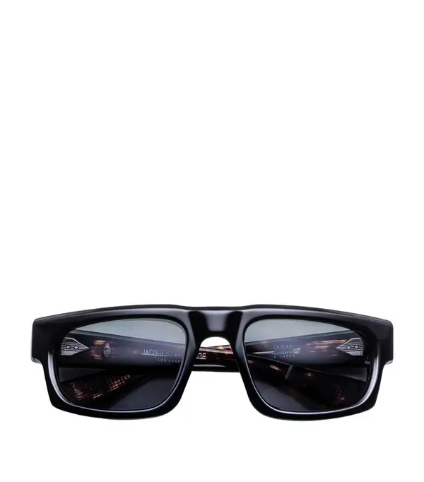 JACQUES MARIE MAGE Louisville Rectangular Sunglasses - Black
