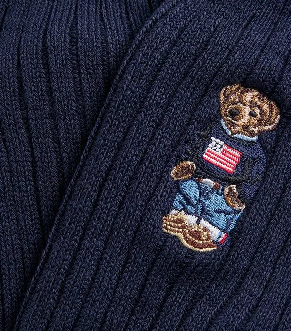 Polo Ralph Lauren Rib-knit Polo Bear Socks