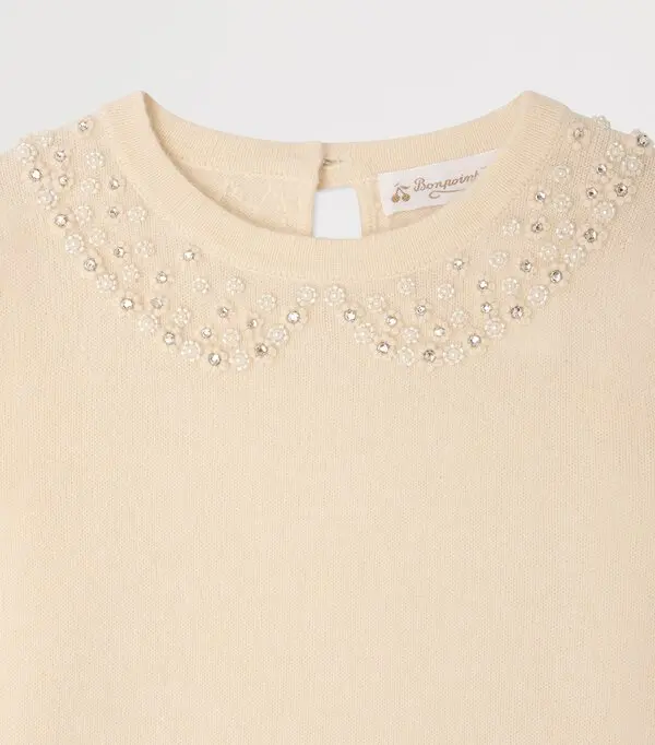 Bonpoint Cashmere Embellished Sweater