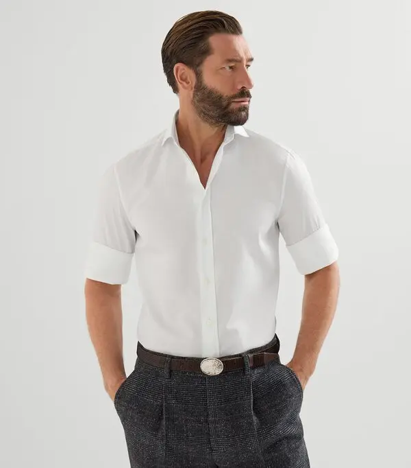 Brunello Cucinelli Cotton Twill Shirt