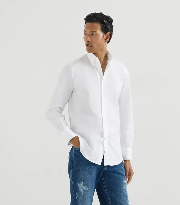 Brunello Cucinelli Cotton Twill Shirt