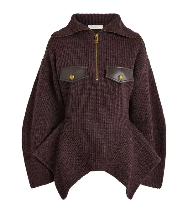 Zimmermann Wool-blend Valiant Utility Sweater - Brown