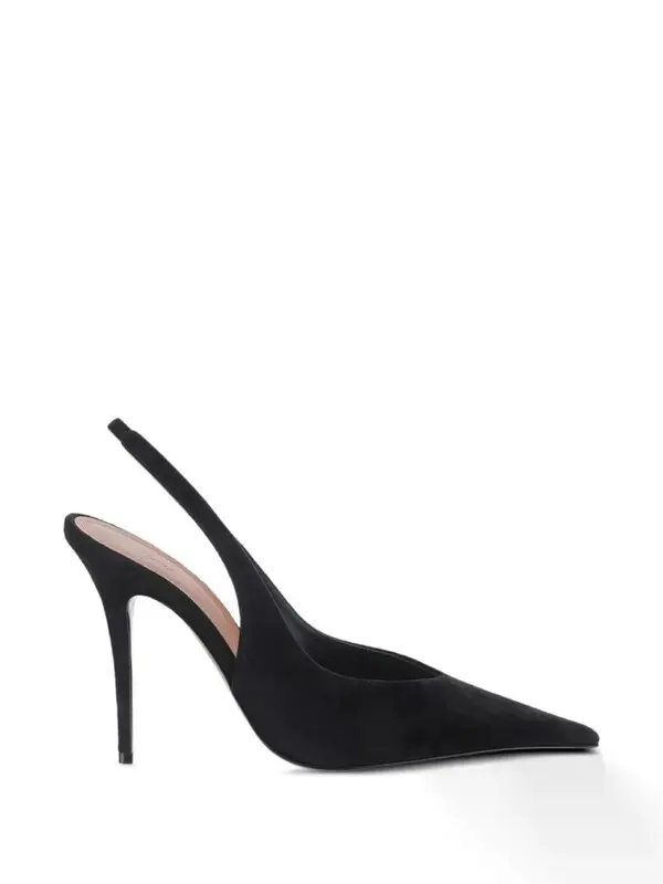 Amina Muaddi Anok Pointed-toe Slingback Pumps