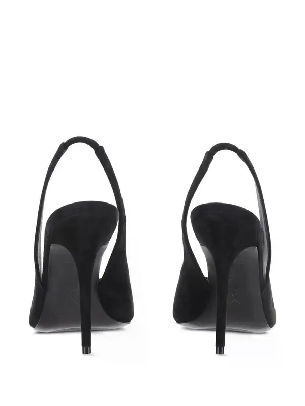 Amina Muaddi Anok Pointed-toe Slingback Pumps