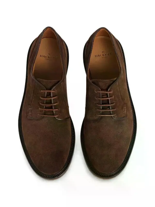 HACKETT LONDON Elsted Blucher Suede Lace-up Shoes