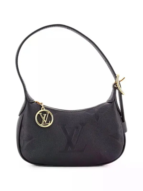 LOUIS VUITTON Moon Shoulder Bag Monogram Empreinte Giant Mini Hobo Bag - Black