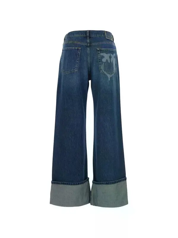 Pinko Turn-up Cuff Love Birds Jeans