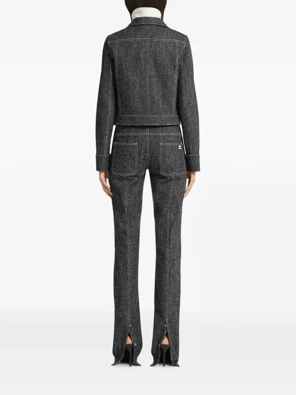 COURREGES Logo-patch Denim Jacket