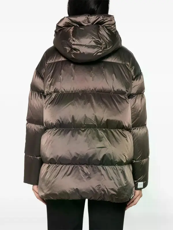 Max Mara Padded Hooded Coat - Brown