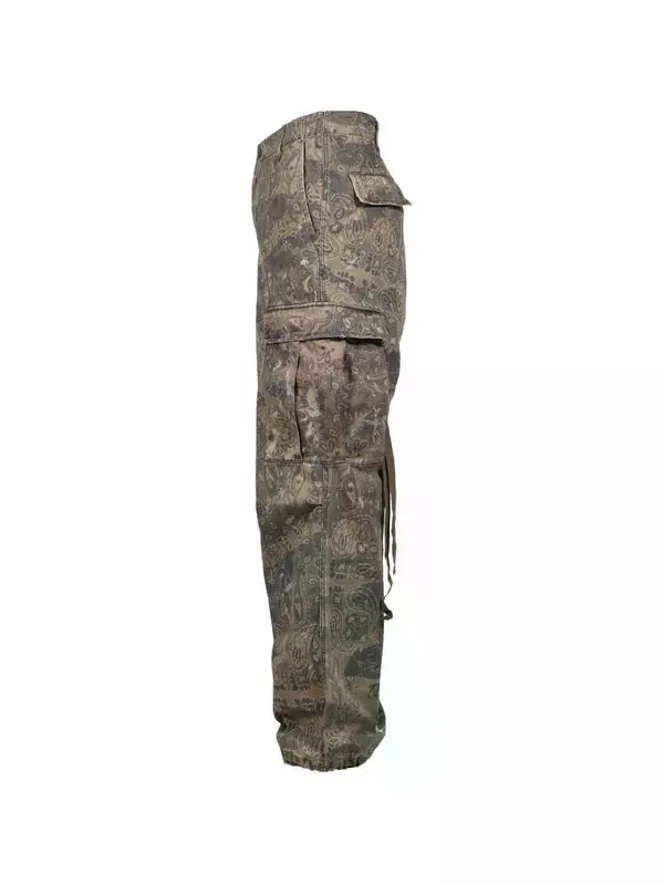 KAMIYA Paisley Camo-print Cargo Pants