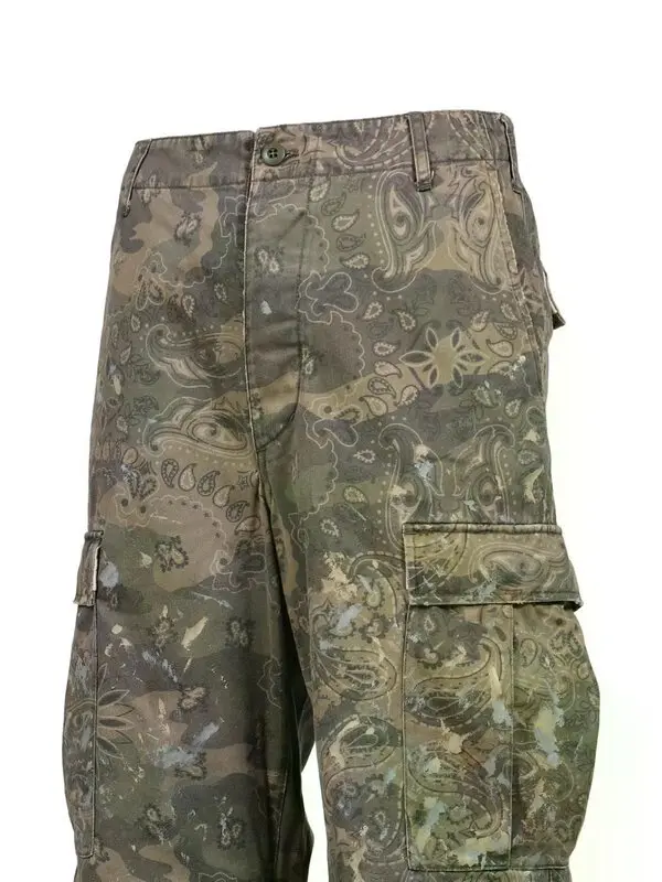 KAMIYA Paisley Camo-print Cargo Pants