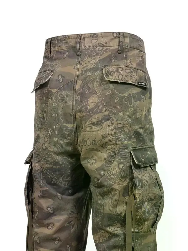 KAMIYA Paisley Camo-print Cargo Pants