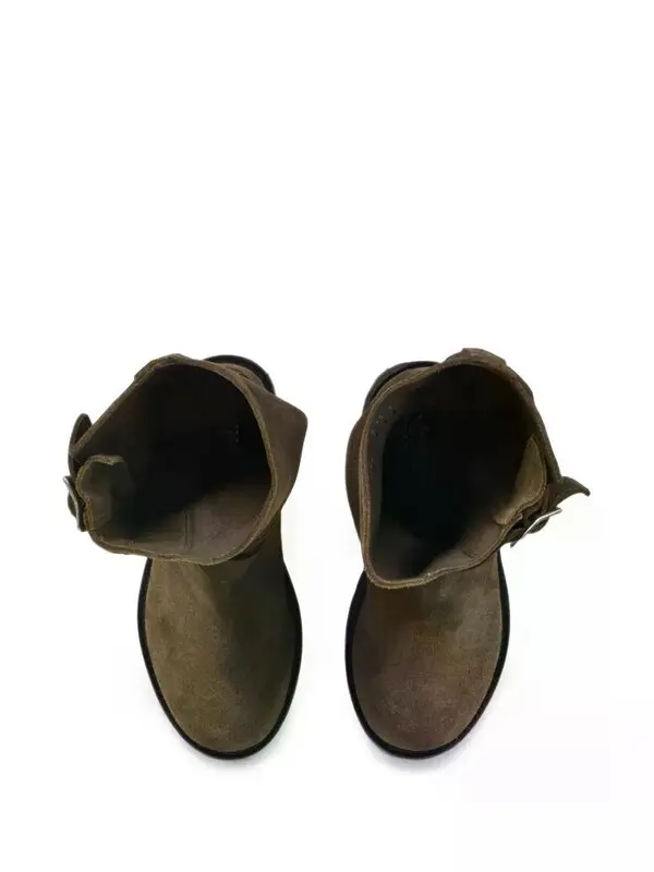 FILTH Buckle-strap Leather Boots