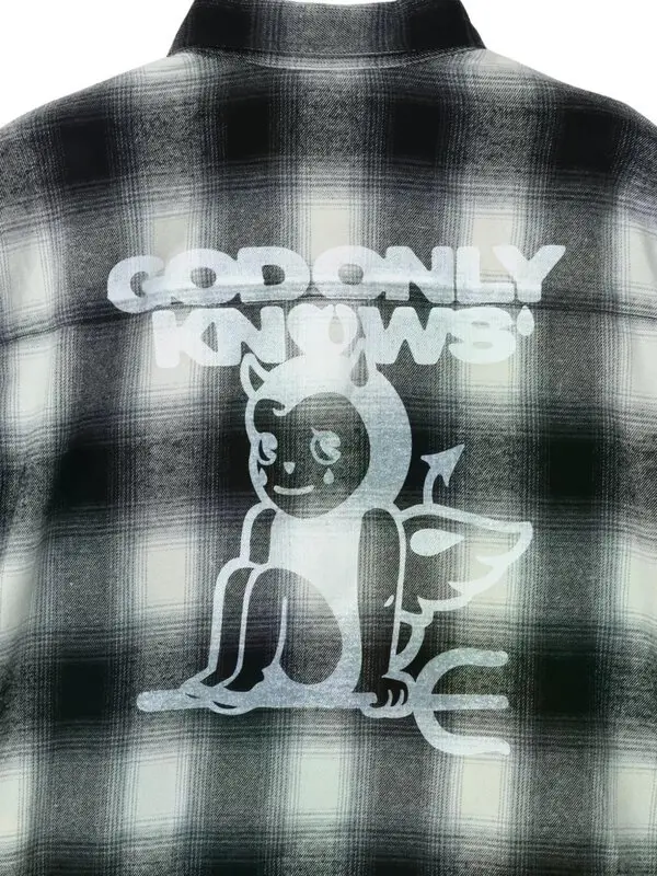 GOD ONLY KNOWS Devil Check Flannel Shirt