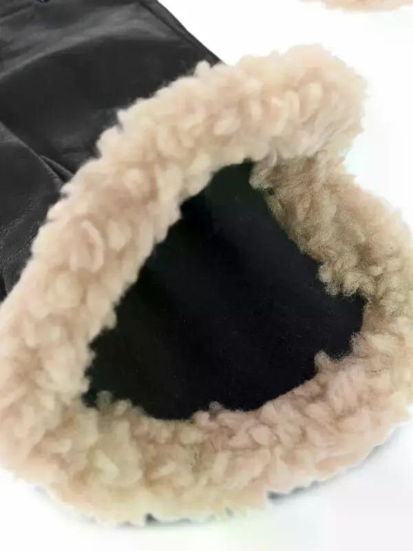 Dsquared2 Checked Shearling-trim Gloves