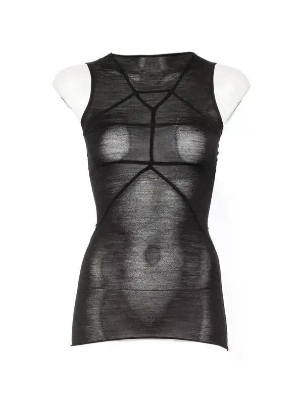 Rick Owens Sheer Panelled Top