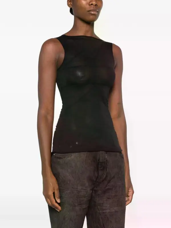 Rick Owens Sheer Panelled Top