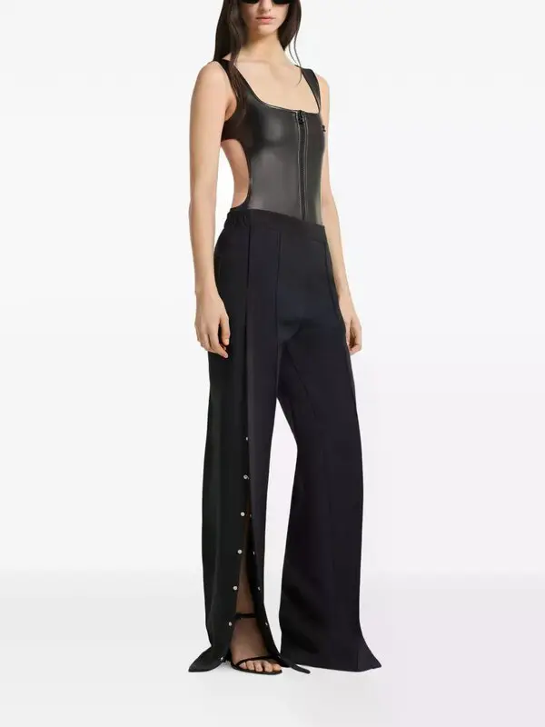 COURREGES Snap-twill Pressed-crease Trousers