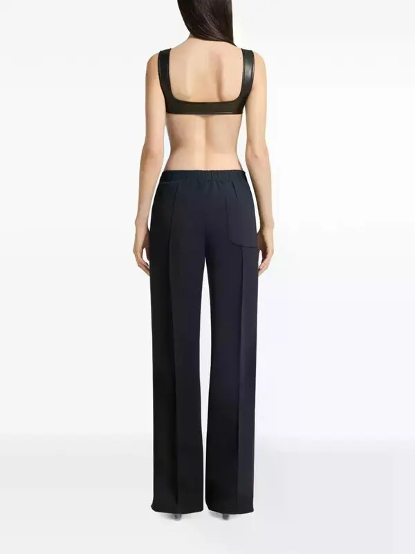 COURREGES Snap-twill Pressed-crease Trousers