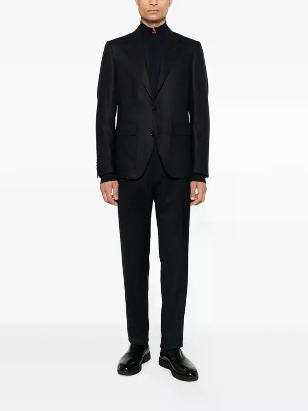 Kiton Quarter-zip Mock-neck Sweater