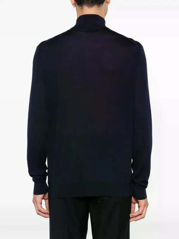 Kiton Quarter-zip Mock-neck Sweater