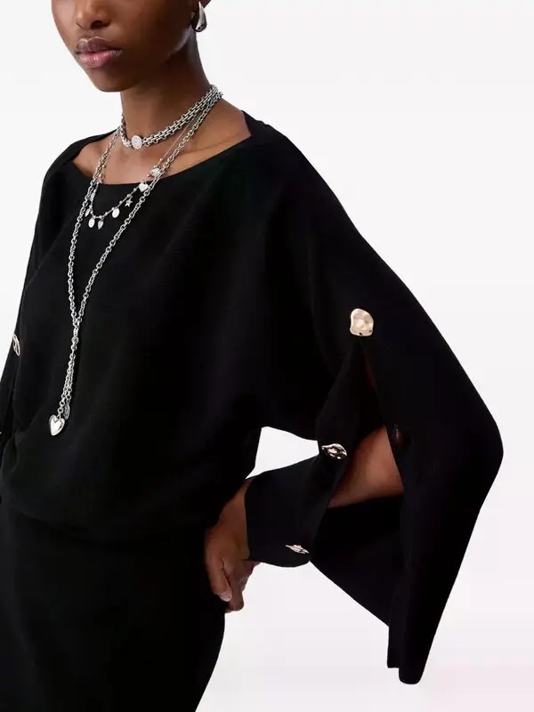 Liu Jo Short Dress With Jewel Buttons