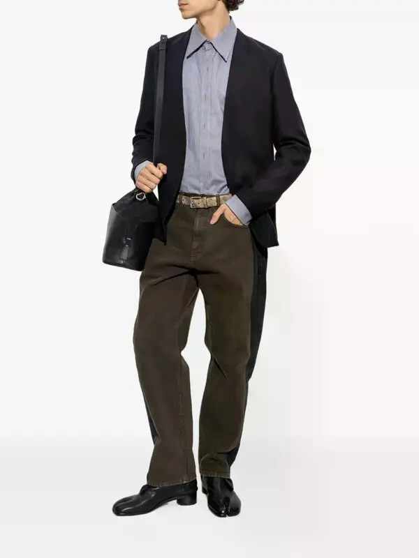 MAISON MARGIELA Collarless Wool Blazer