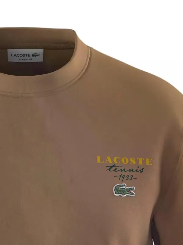 Lacoste Logo-embroidered Graphic-print T-shirt
