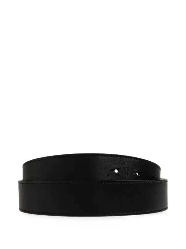 Moschino X Smiley Leather Belt - Black