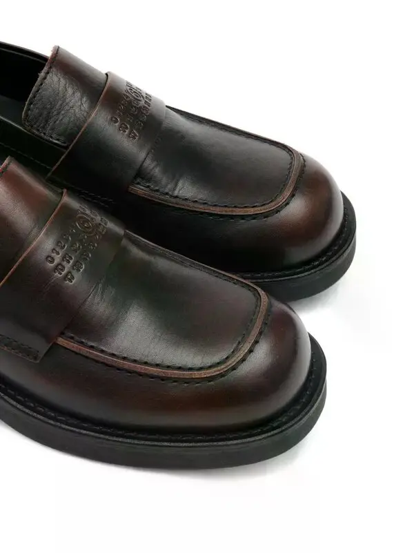MAISON MARGIELA Round-toe Leather Loafers