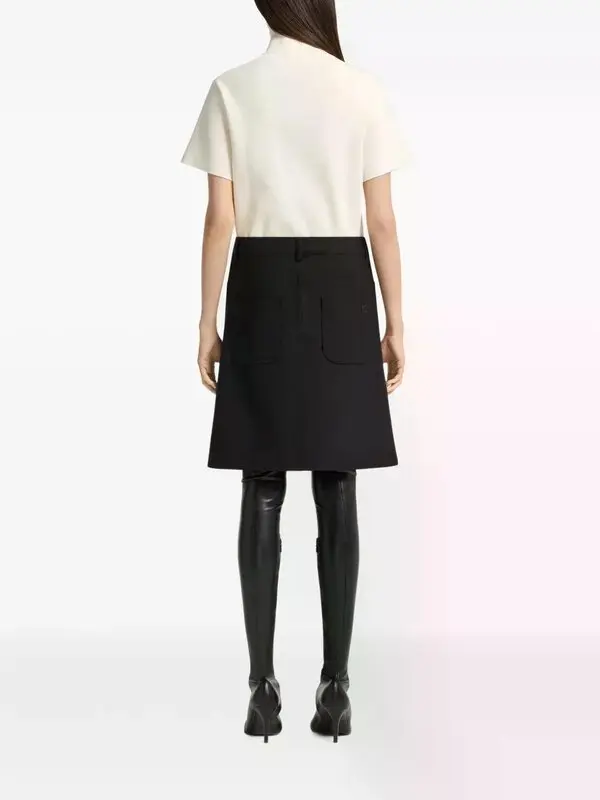 COURREGES Stretch-twill Snap-button Mini Skirt