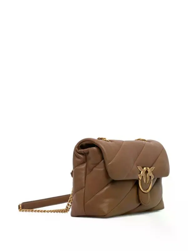 Pinko Medium Love Quilted Leather Shoulder Bag