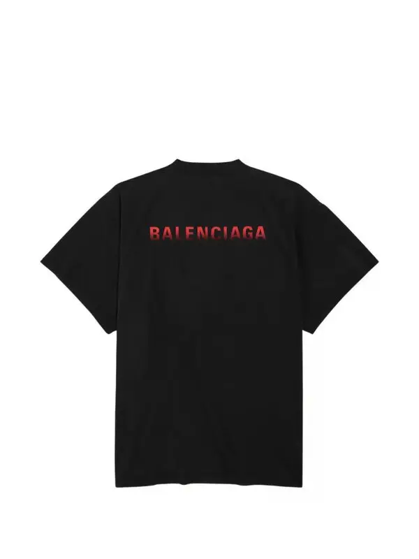 Balenciaga Back-gradient Oversized T-shirt - Black